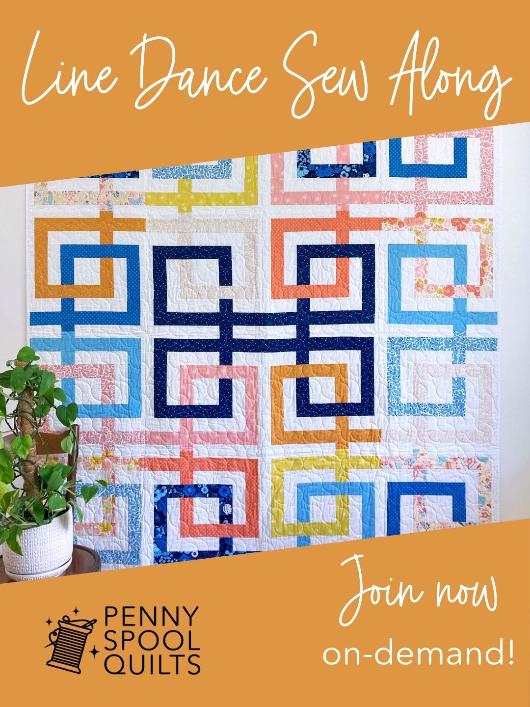 Line Dance Quilt-Along – Penny Spool Quilts