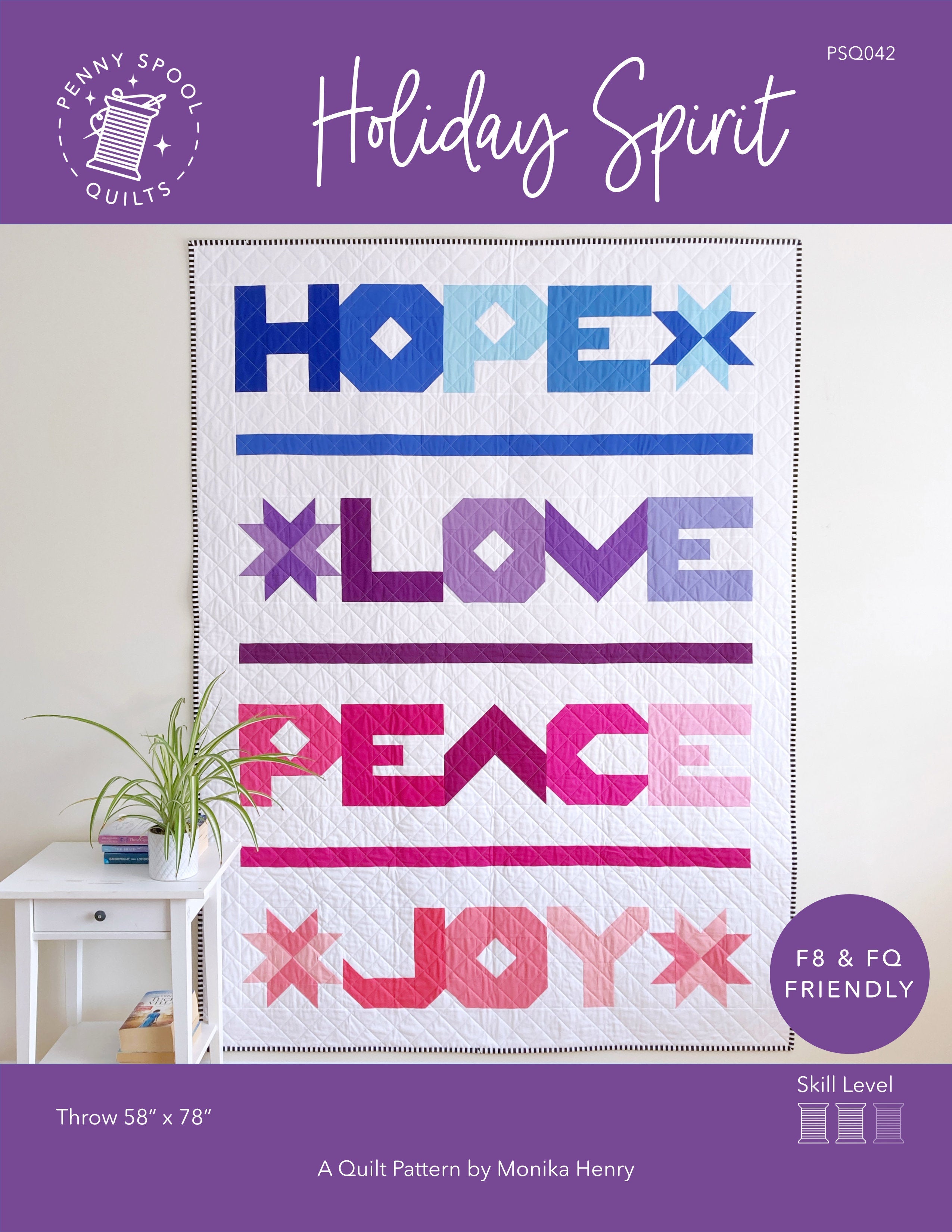 Holiday Spirit Quilt Pattern - PRINTED PATTERN – Penny Spool Quilts