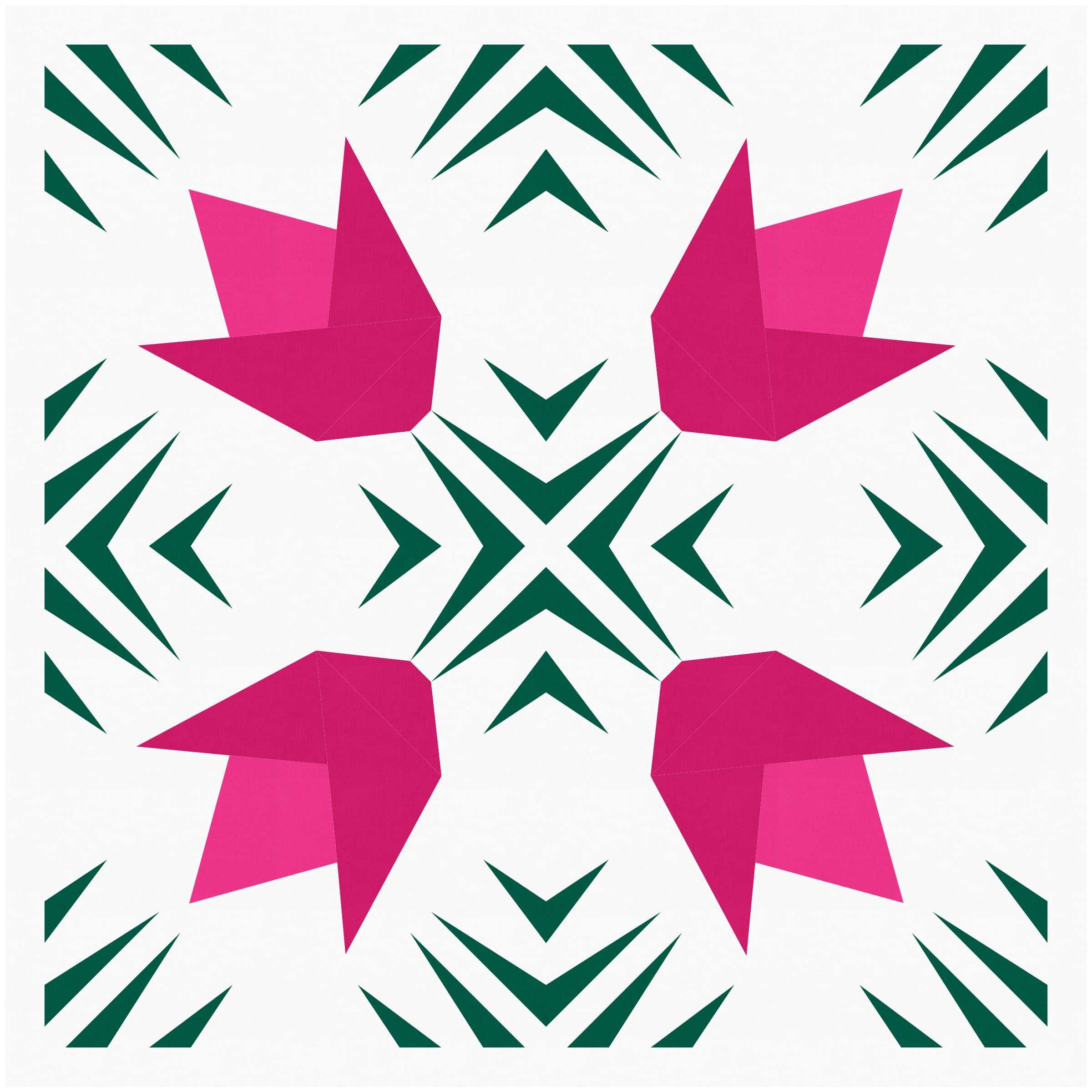 Tumbling Tulips FPP Mini Quilt Pattern - PDF Instant Download – Penny ...